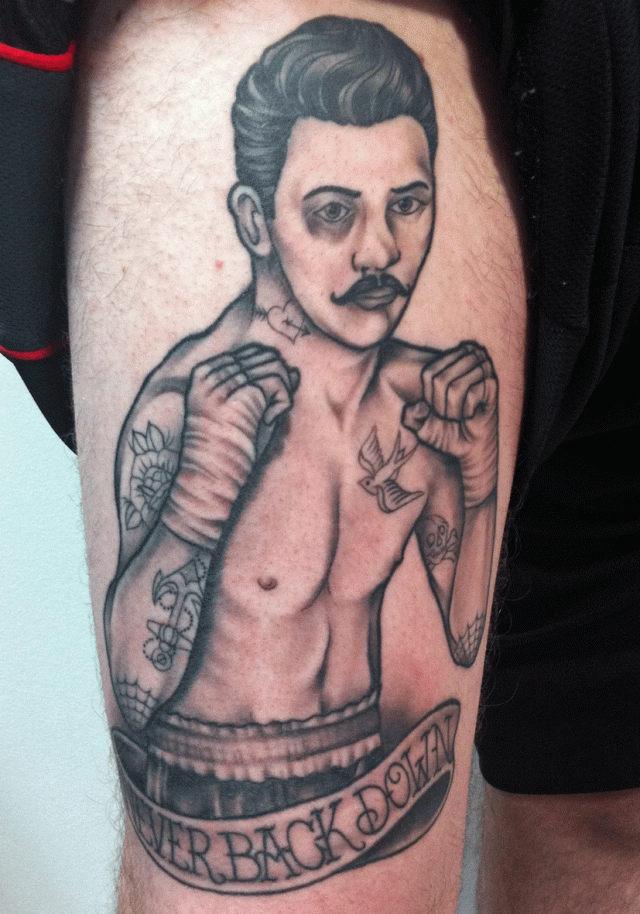 Black Boxer Tattoos Black And Gray Tattoos By A Real Tattoo Artist